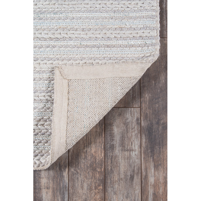 Joss & Main Kells Handmade Flatweave Light Gray/Cream/Light Blue Rug ...
