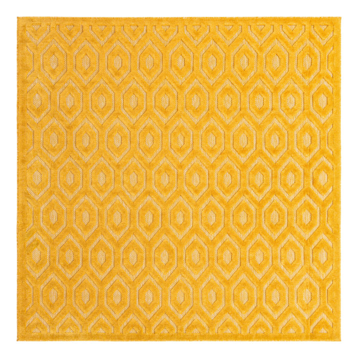 Langley Street Griffing Geometric Indoor / Outdoor Area Rug in Yellow ...