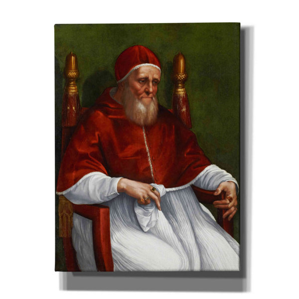 Fleur De Lis Living Portrait of Pope Julius II by Raphael - Wrapped ...