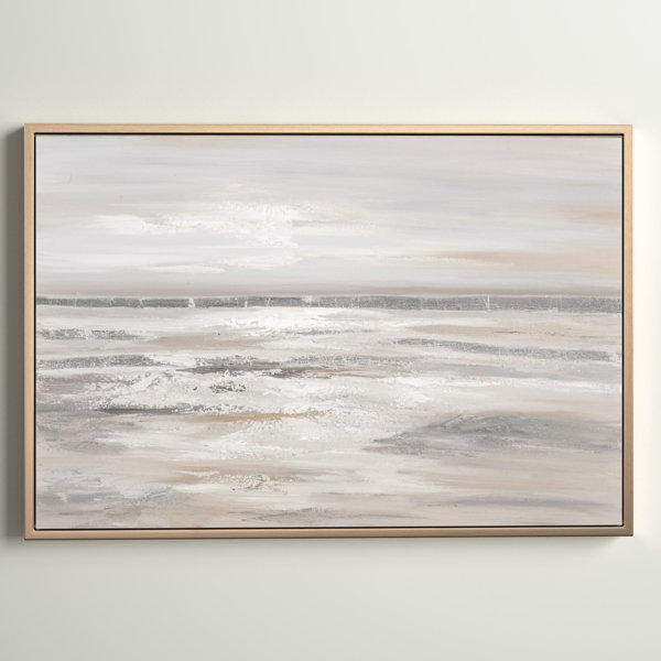 Sand & Stable Silver Landscape Framed On Canvas Print & Reviews | Wayfair