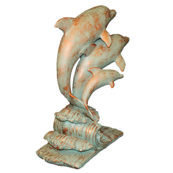 HomeStyles Life's a Beach Jumping Dolphin Statue & Reviews | Wayfair