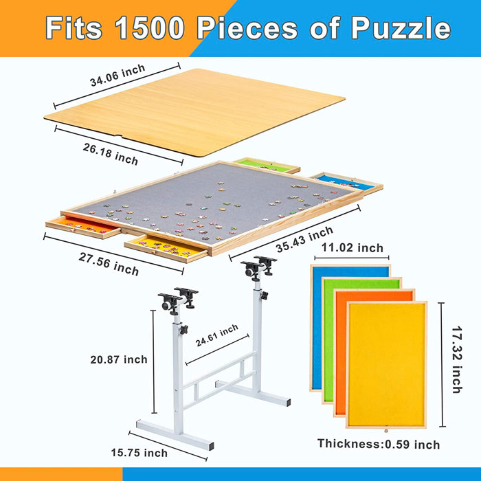 BittPicc Puzzle Table | Wayfair