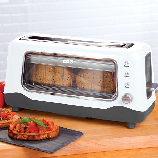 Dash 2 Slice Long Slot Clear View Toaster & Reviews | Wayfair