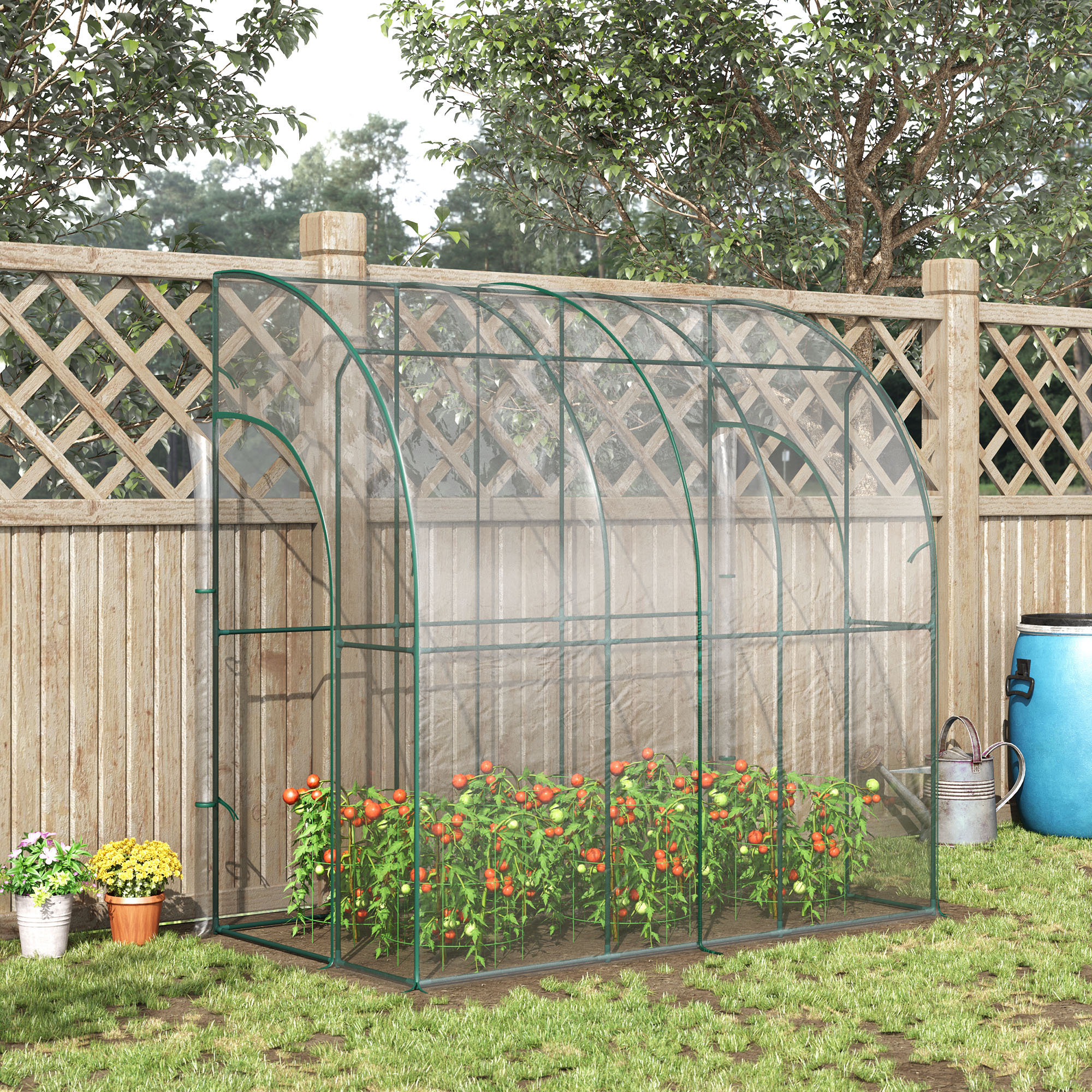 Dakota Fields Ahslee 7 Ft W x 4 Ft D Lean-To Greenhouse & Reviews ...