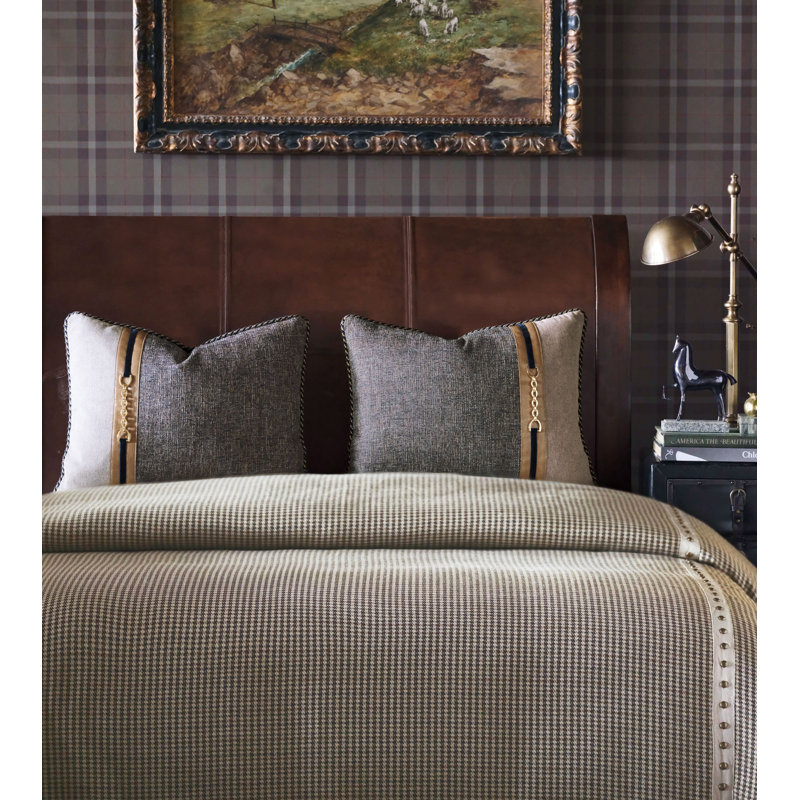 Eastern Accents Edward Brown Houndstooth Comforter | Wayfair
