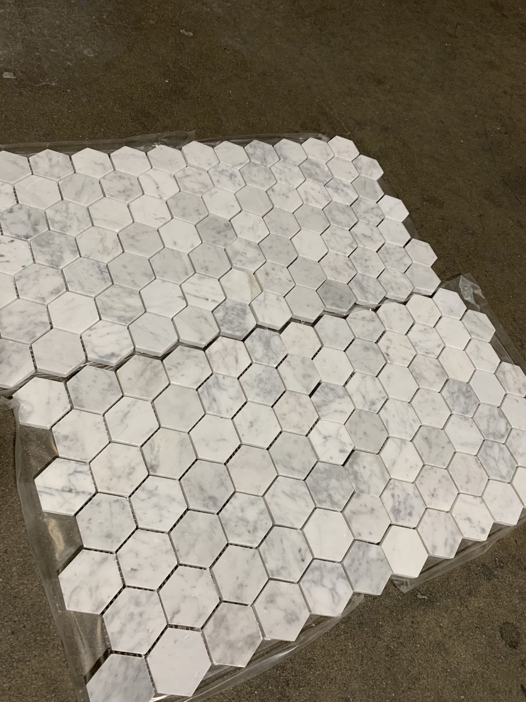 Bloom Stone 2" x 2" Marble Honeycomb Wall & Floor Tile | Wayfair