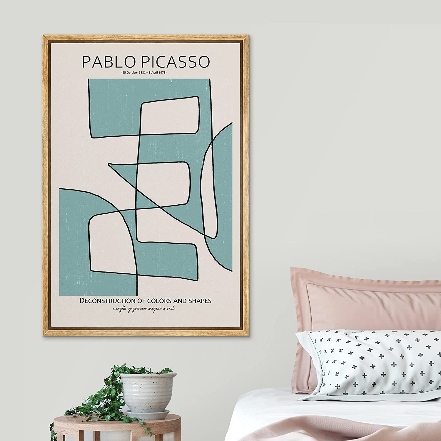 SIGNLEADER Abstract Shapes Illustrations Framed On Canvas by Pablo ...