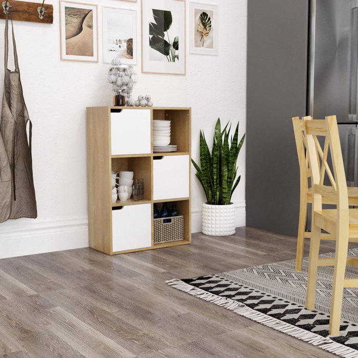 Hashtag Home Mendelson 90Cm H x 60.5Cm W Cube Bookcase & Reviews ...