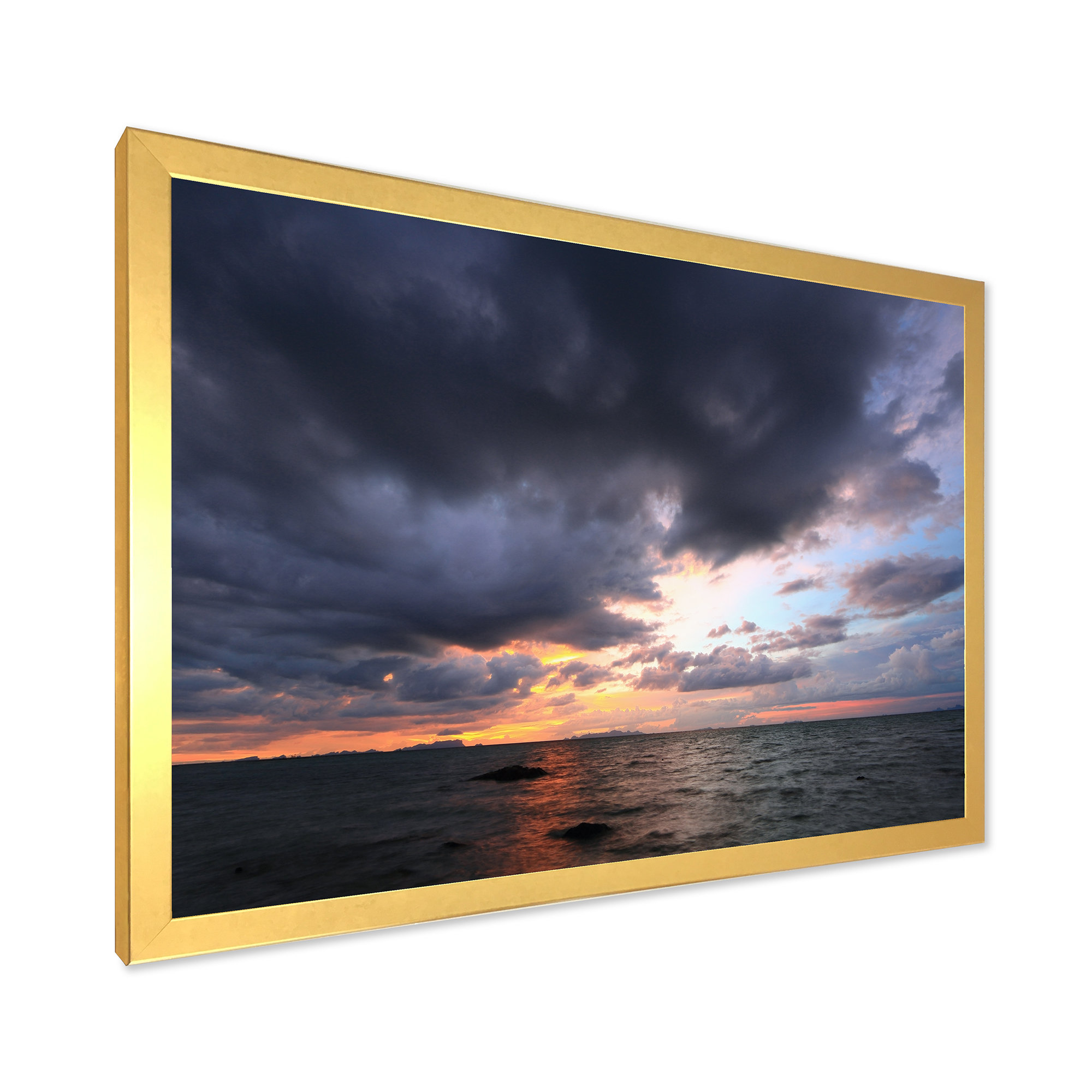 Highland Dunes Dramatic Panoramic Tropical Sunset VIII Dramatic ...