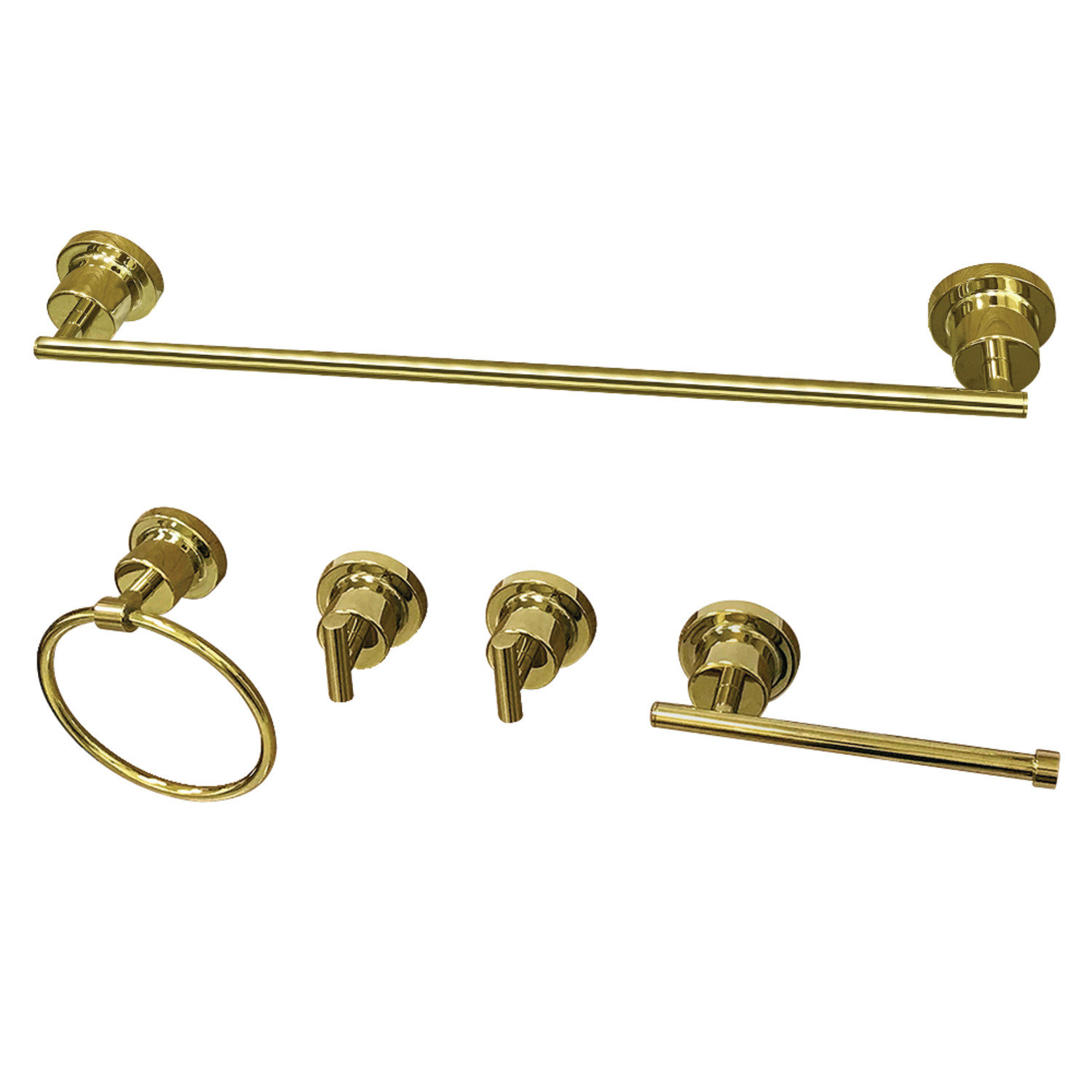 Kingston Brass Concord 5 - Piece Bathroom Hardware Set & Reviews | Wayfair