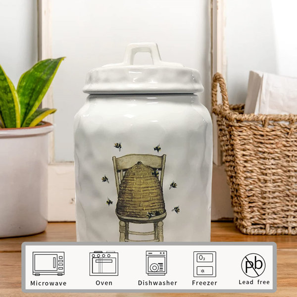 First of a kind Beehive, Lavender and Bees 3 Piece Kitchen Canister Set ...