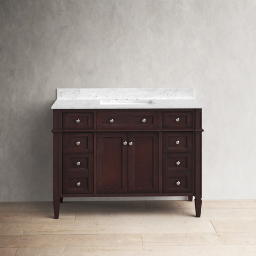 Farmhouse & Rustic Brown Bathroom Vanities | Birch Lane