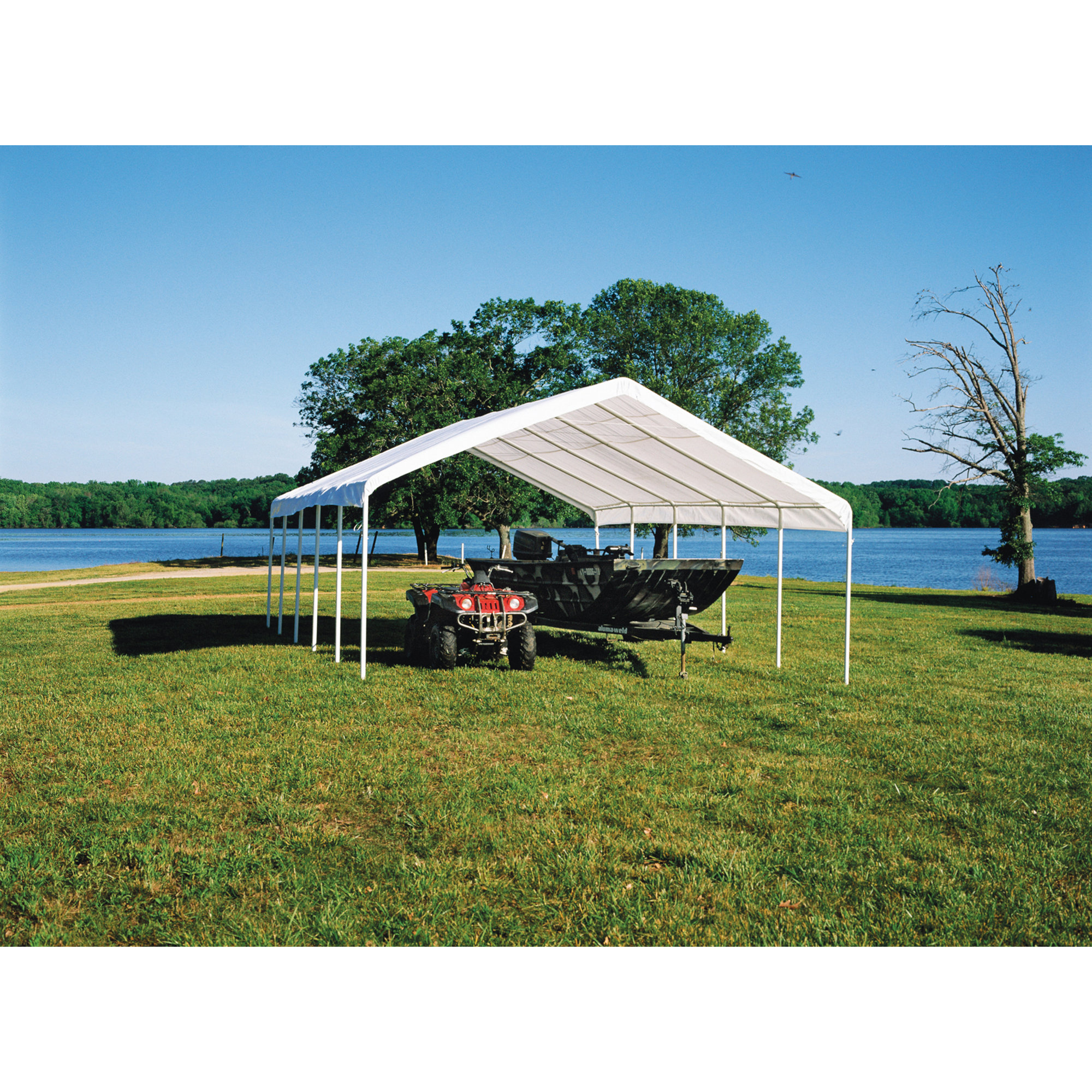ShelterLogic Super Max 18' W x 30' D Canopy & Reviews | Wayfair
