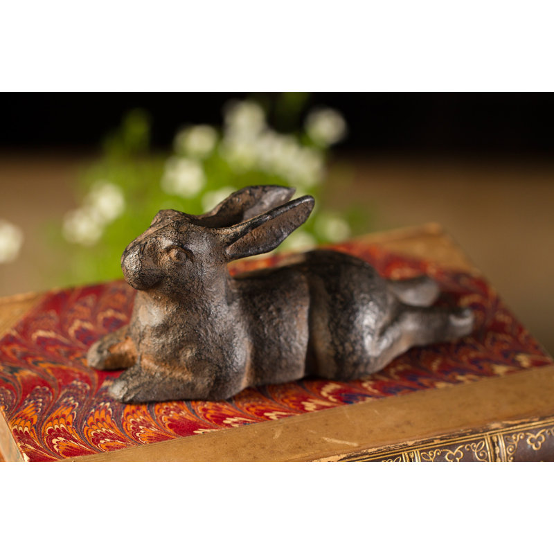 Charlton Home® Tignall Cast Iron Bunny Rabbit & Reviews | Wayfair