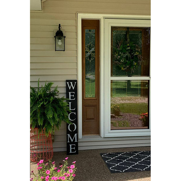 Gracie Oaks Coalinga Rustic Welcome Sign & Reviews | Wayfair