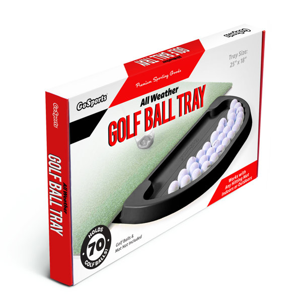 GoSports All-Weather Golf Ball Tray - Great Accessory for Home Practice ...