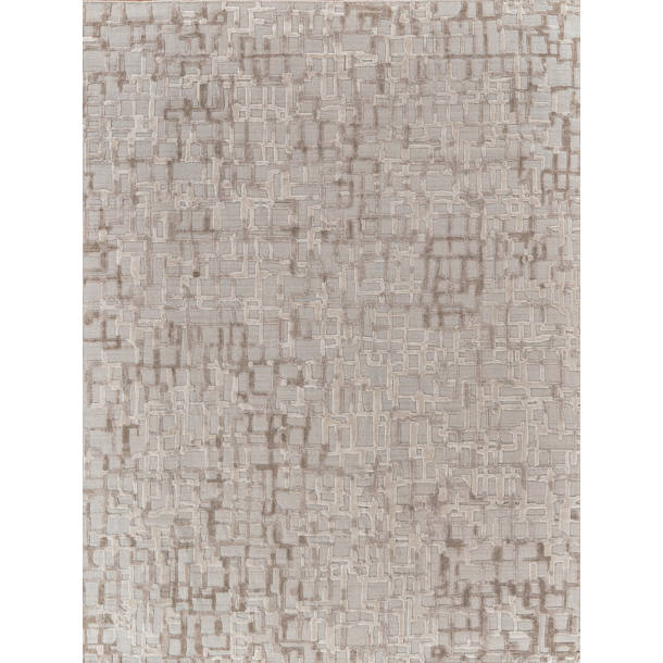 Exquisite Rugs Vista Handmade Hand Loomed Gray/Blue Rug | Wayfair
