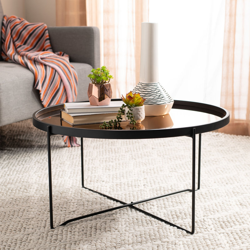 Latitude Run® Cross Legs Coffee Table | Wayfair