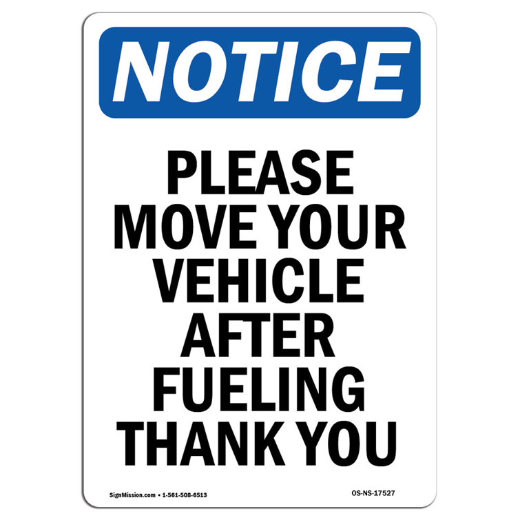 SignMission Please Move Your Vehicle After Sign | Wayfair