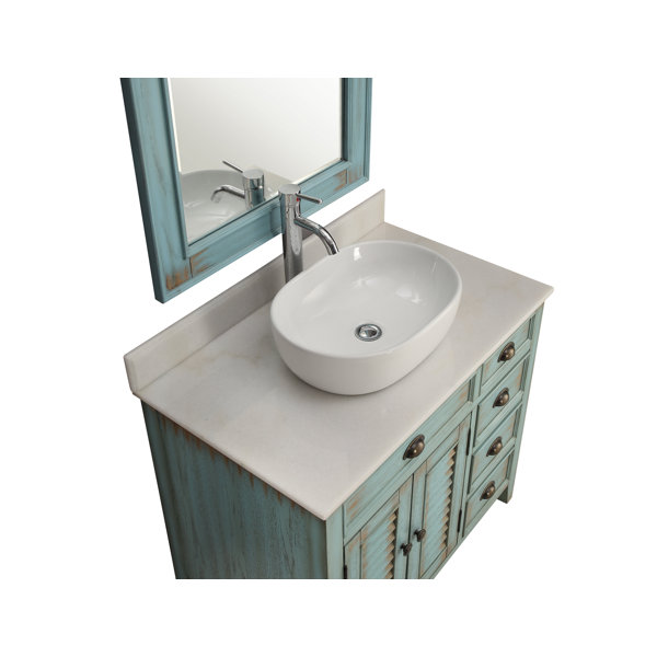 Rosecliff Heights Sneed 36'' Free-standing Single Bathroom Vanity with ...