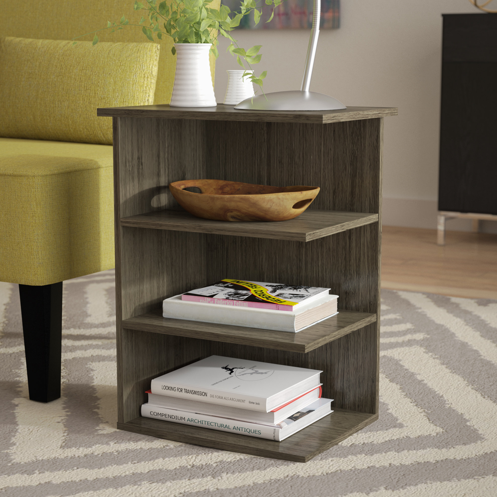 Ebern Designs Gambier 23.5'' Tall Floor Shelf End Table & Reviews | Wayfair