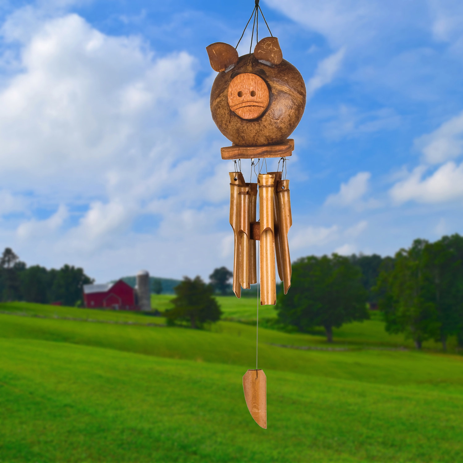 Woodstock Chimes Coco Pig Wind Chime | Wayfair