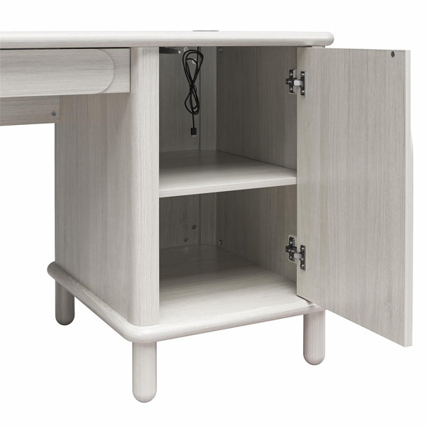 CosmoLiving by Cosmopolitan Selena Double Pedestal Desk | Wayfair