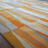 Wrought Studio Vaughan Handmade Wool Pink/Blue/Yellow/Brown Rug ...