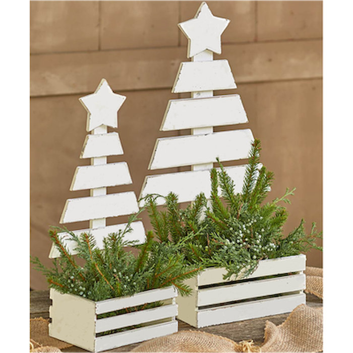 The Holiday Aisle® Tree Backing Manufactured Wood Crate | Wayfair