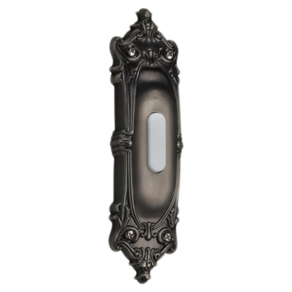 Astoria Grand Oval Push Button in Antique Silver & Reviews | Wayfair