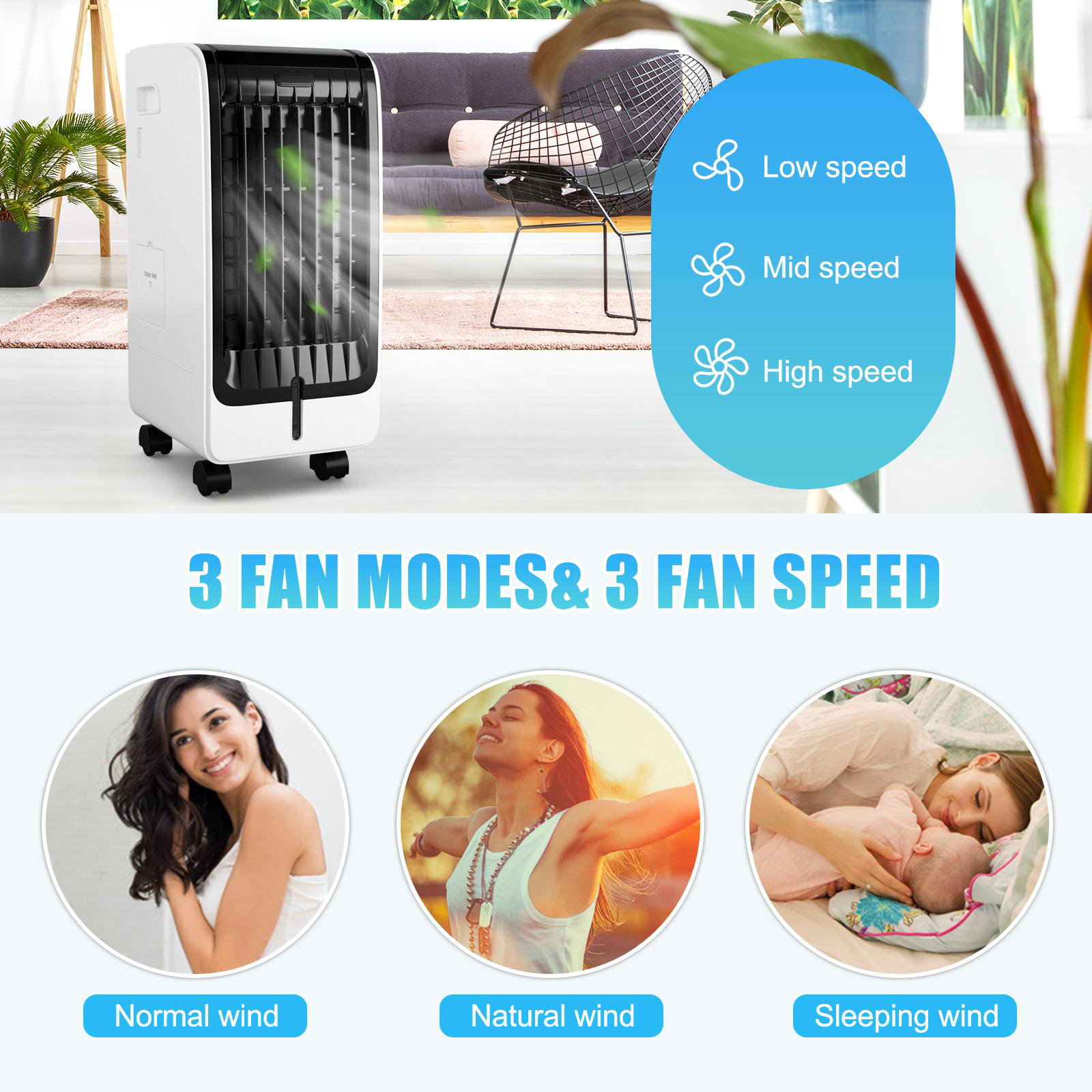 Giantex Refroidisseur d'air par évaporation portatif Giantex ...