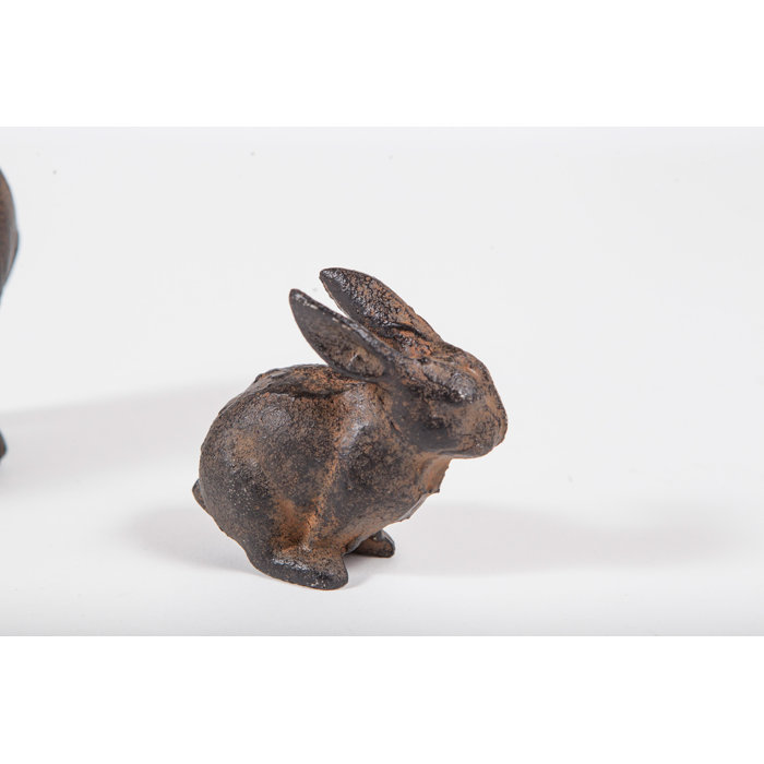 Charlton Home® Tignall Cast Iron Bunny Rabbit & Reviews | Wayfair