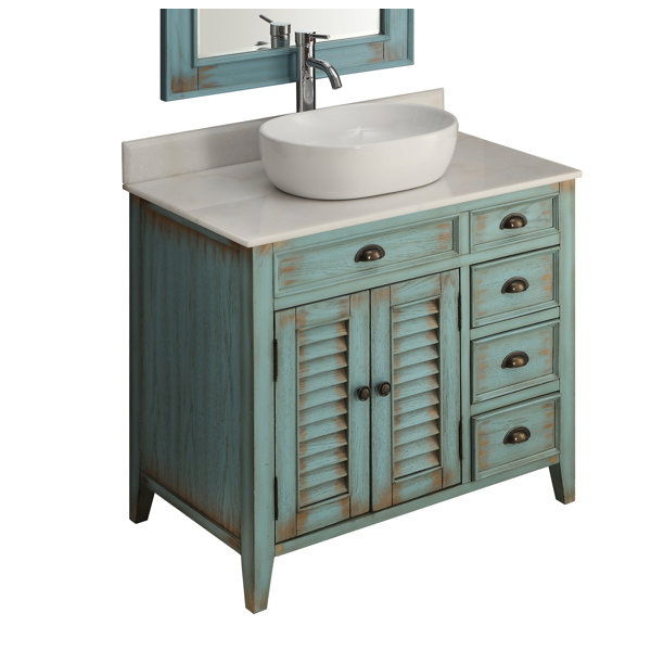 Rosecliff Heights Sneed 36'' Free-standing Single Bathroom Vanity with ...