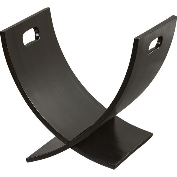 Wrought Studio Vallonia Solid Wood Free Standing Magazine Rack ...