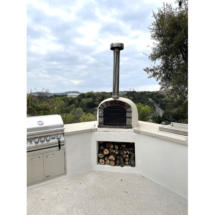 Authentic Pizza Ovens Ventura Stacked Stone Brick Pizza Oven | Wayfair