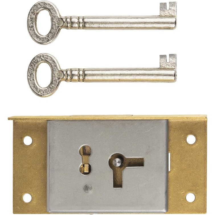 UNIQANTIQ HARDWARE SUPPLY Drawer Brass Half Mortise Lock | Wayfair