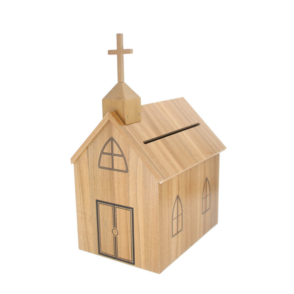 Fixturedisplays® Church Steeple Box Collection Box Tithing Donation Box ...