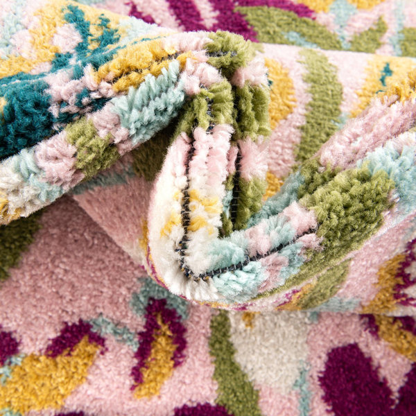 Andover Mills™ Holle Performance Pink Rug & Reviews | Wayfair