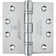 ARRONE 10.2cm H × 10.2cm W Butt Bearing Single Door Hinge | Wayfair.co.uk