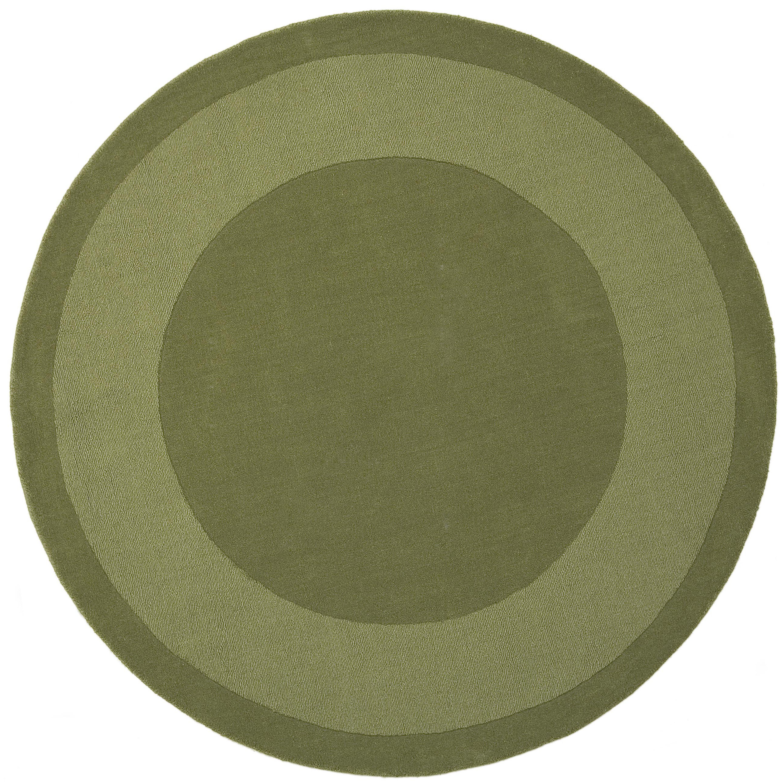 Ebern Designs Handmade Cotton Moss Green Rug & Reviews | Wayfair