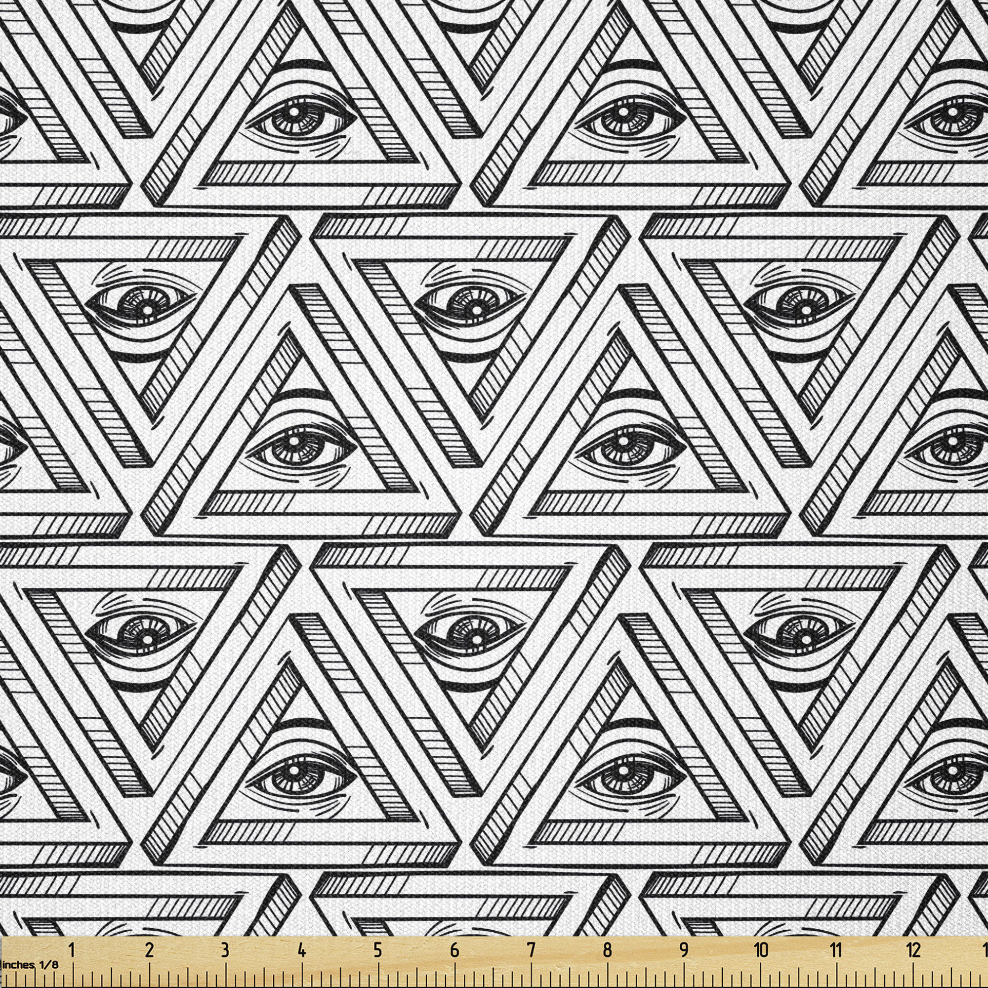 East Urban Home Eye Fabric By The Yard, All Seeing Eye Pattern In ...