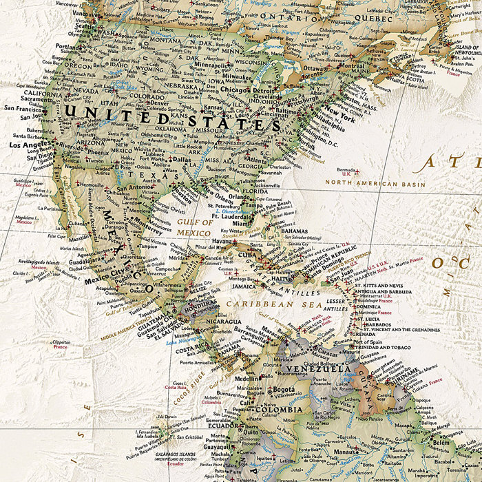 National Geographic Maps World Executive Wall Map & Reviews | Wayfair