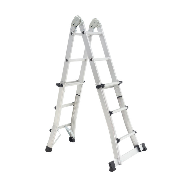 Rhino 99Cm Aluminium Lightweight Folding Multi-Position Ladder ...