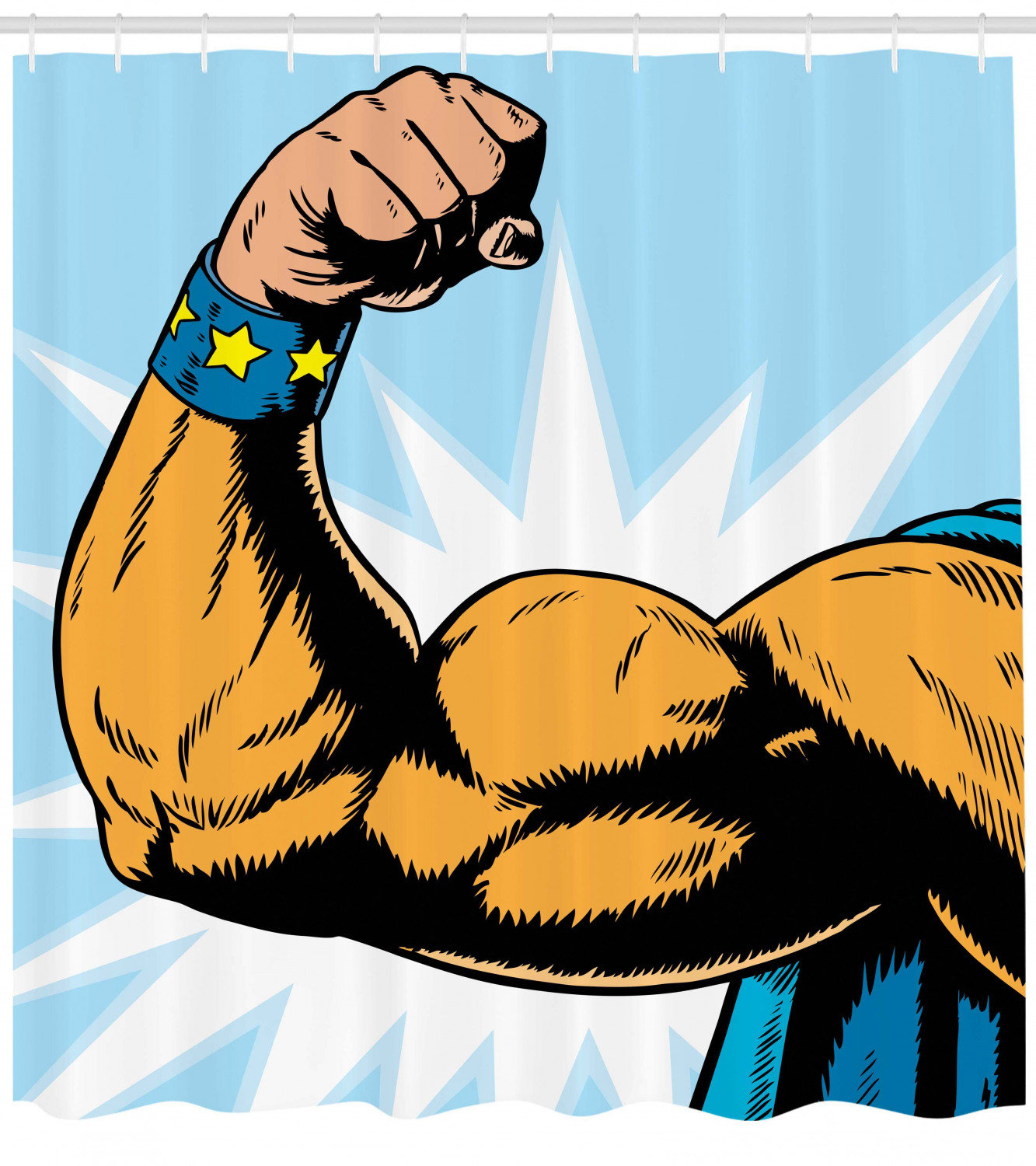 Ebern Designs Wyona Comics Superhero Arm Flexing Muscles Powerful ...