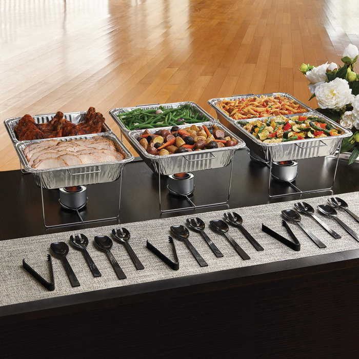 Nicole Fantini Collection Chafing Dish Buffet Party Set 50PC & Reviews ...