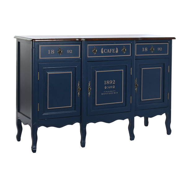 Rosalind Wheeler Daleshia 120cm Wide 3 Drawer Solid Wood Sideboard ...