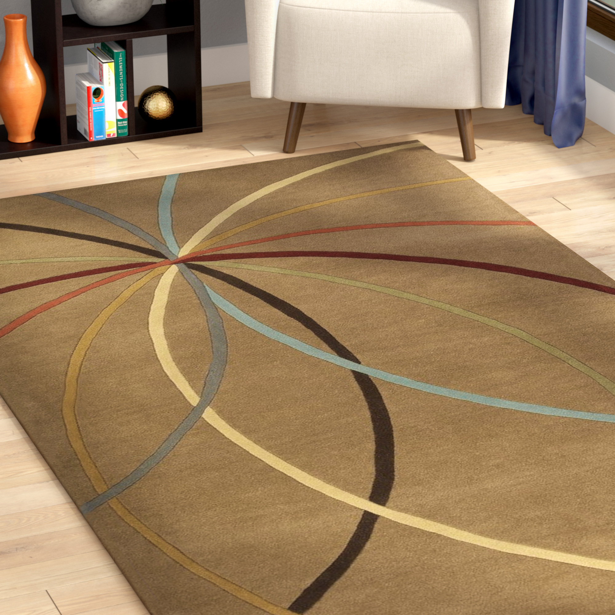 Latitude Run® Handmade Wool Mocha Rug & Reviews | Wayfair