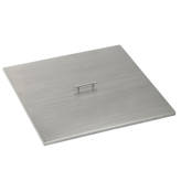 American Fireglass Square Stainless Steel Fire Pit Cover & Reviews ...