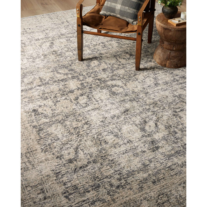 Amber Lewis x Loloi Alie Charcoal / Beige Area Rug & Reviews | Wayfair
