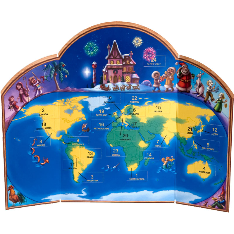 The Holiday Aisle® Advent Calendar Christmas Around the World & Reviews ...
